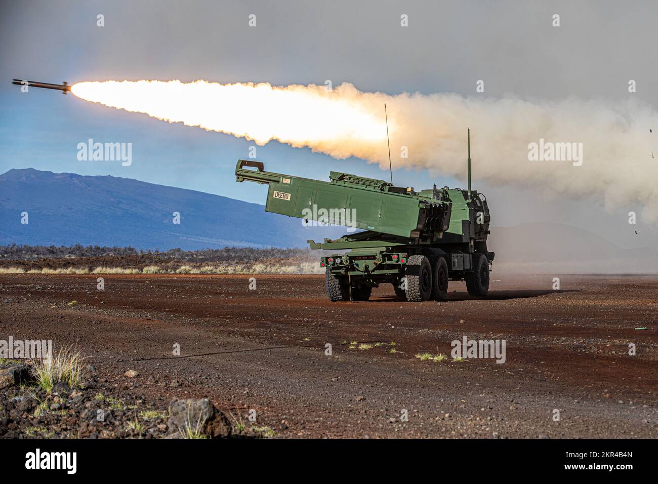 U.S. Army M142 HIMARS from A Battery, 5th Battalion, 3rd Field ...