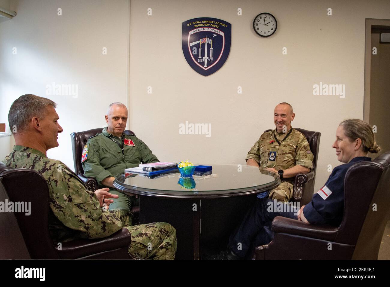 NAVAL SUPPORT ACTIVITY SOUDA BAY, Greece (Nov. 8, 2022) From left to ...