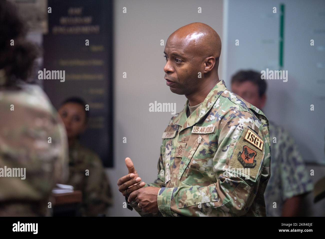 Chief Master Sgt. Mike Perry, Air Force first sergeant special duty ...