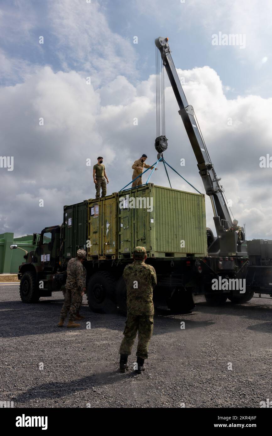 Japan Ground Self-Defense Force members with the Amami Area Security ...