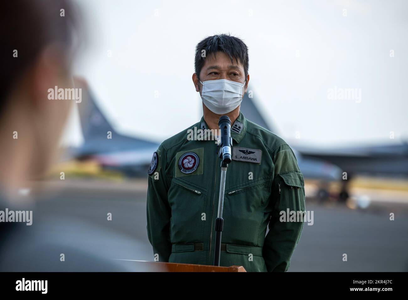 Japan Air Self-Defense Force Lt. Col. Shotaro Arisawa, commander of the ...