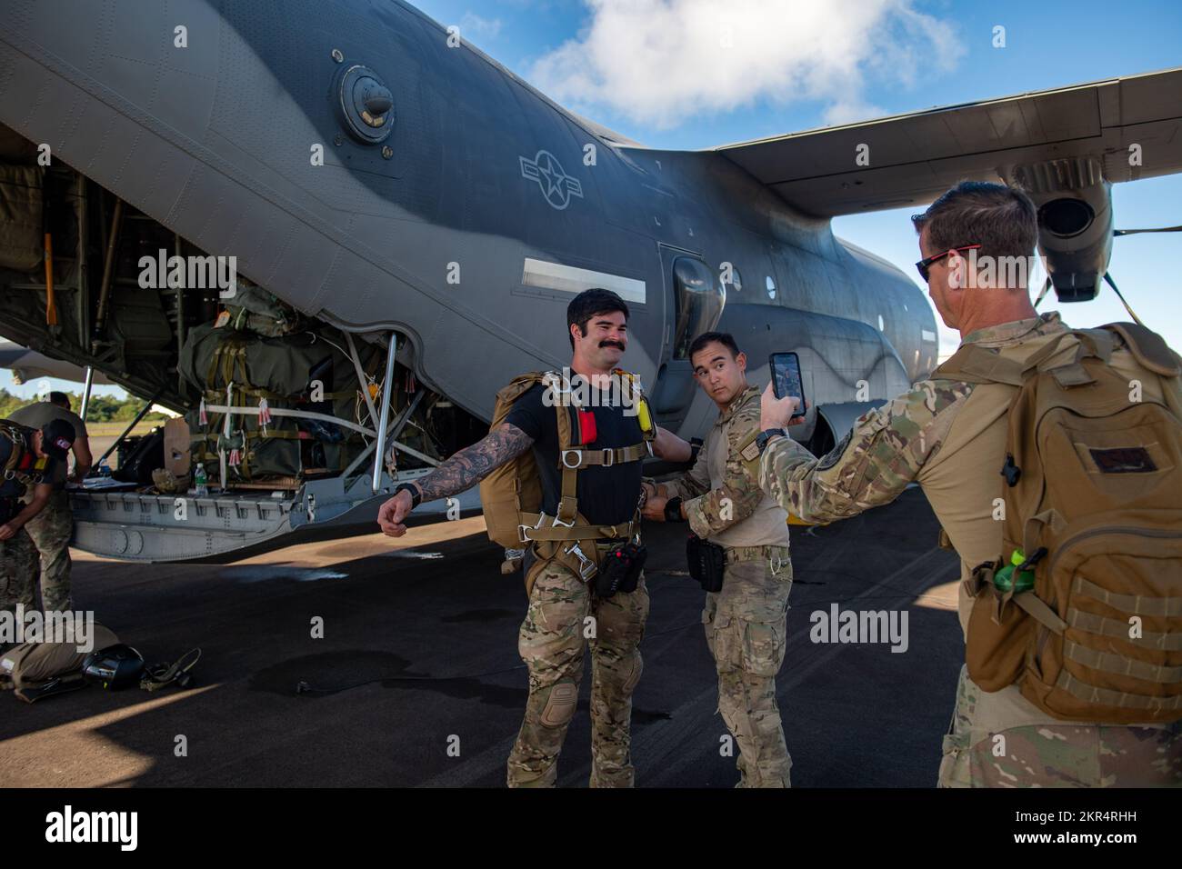 U.S. Air Force Col. Russell Cook, 23rd Wing commander, takes a ...