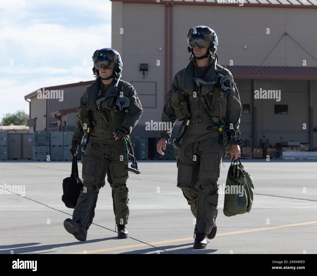U.S. Marine Corps Lt. Col. Christopher Kelly, right, commanding officer ...