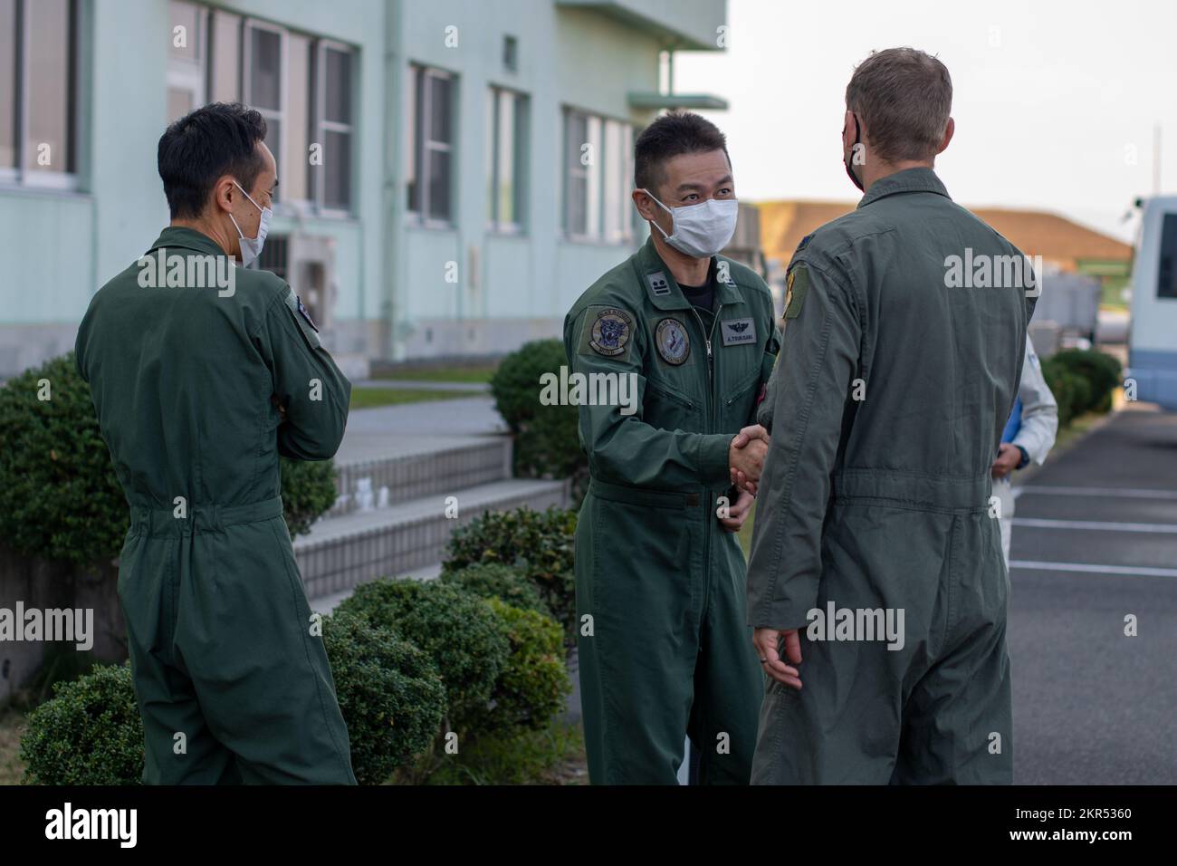 U.S. Air Force Lt. Col. Craig Van Beusekom, right, 67th Fighter ...