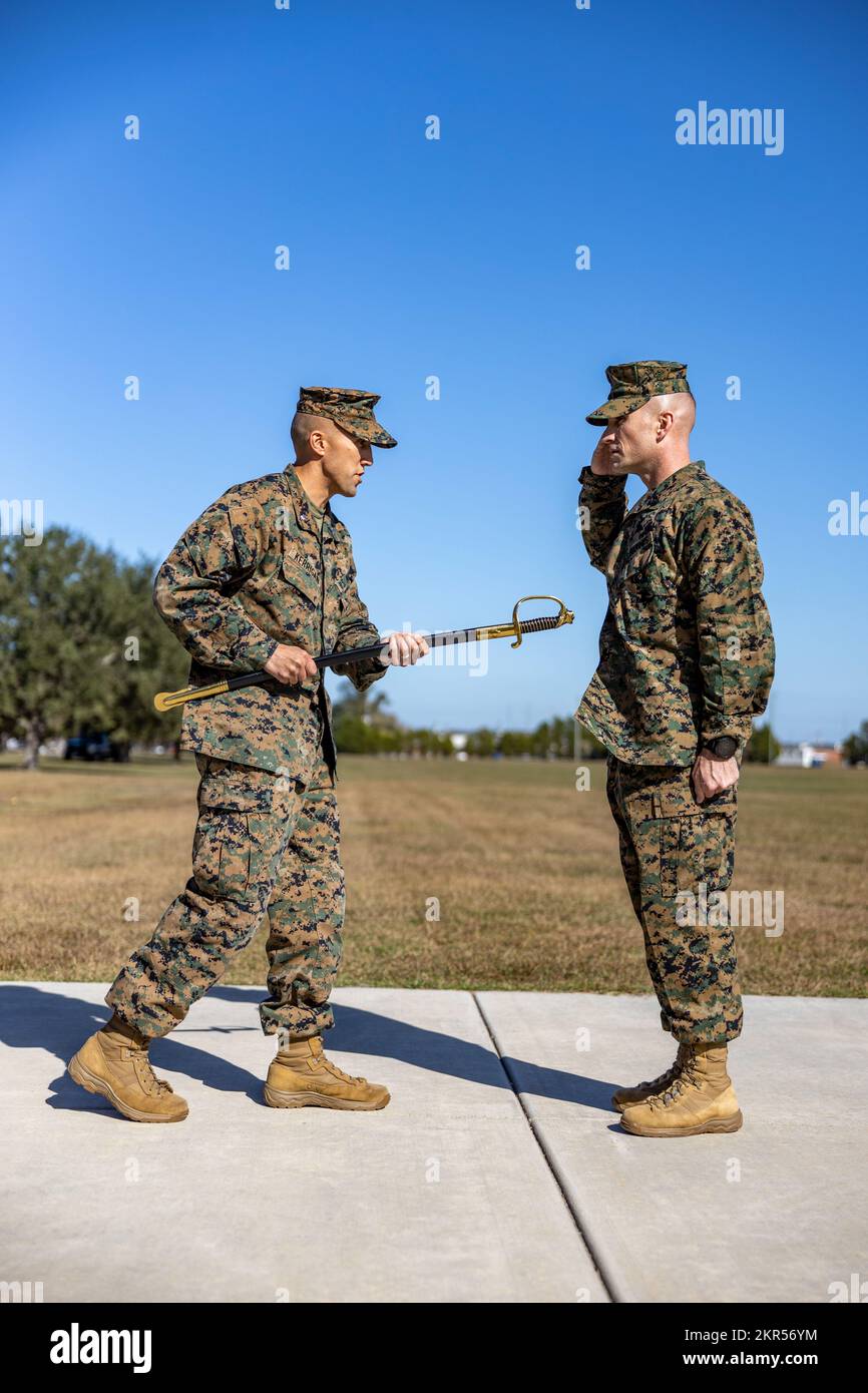 U.S. Marine Corps Lt. Col. William T. Kerrigan, commanding officer of ...