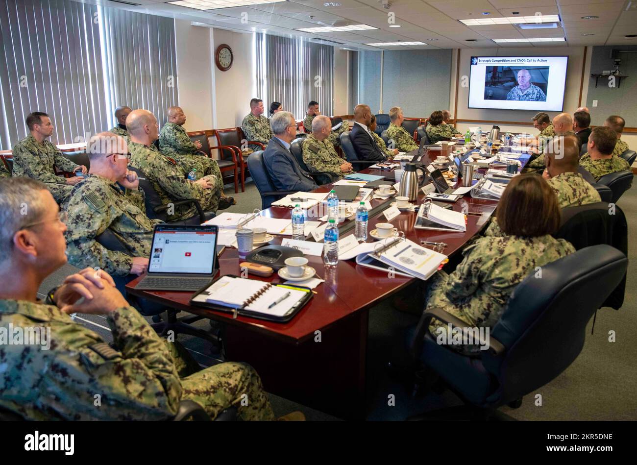 221108-N-PW480-0136 GREAT LAKES, Ill. (Nov. 8, 2022) – Force development senior Naval officers ...