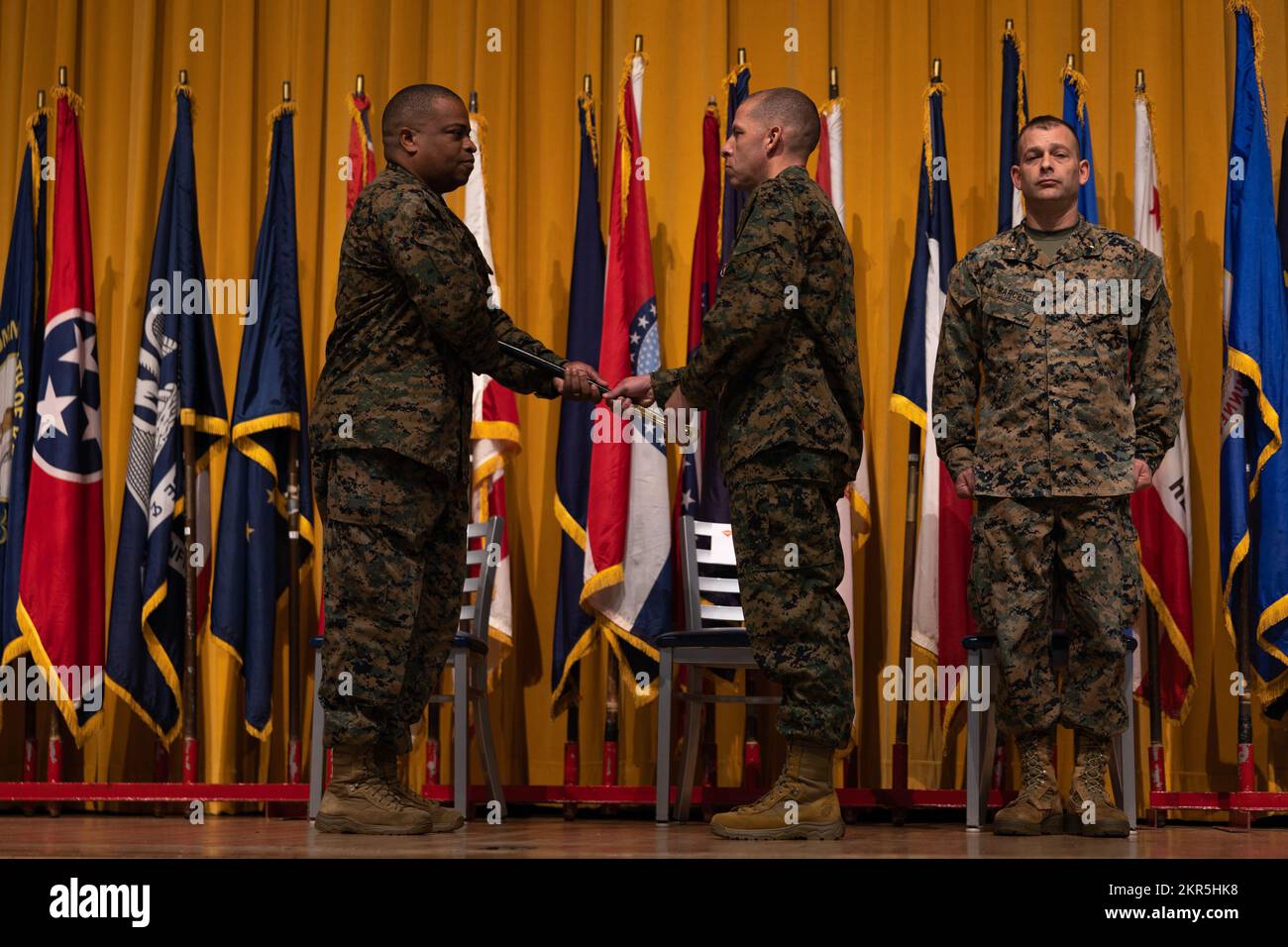 U.S. Marine Corps Sgt. Maj. Hector Soto-Rodriguez, the outgoing ...