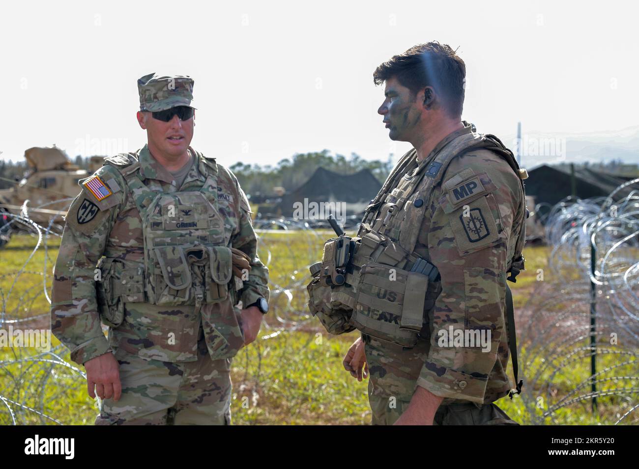 8th Military Police Brigade Commander, Col. Charles A. Green, discussed ...