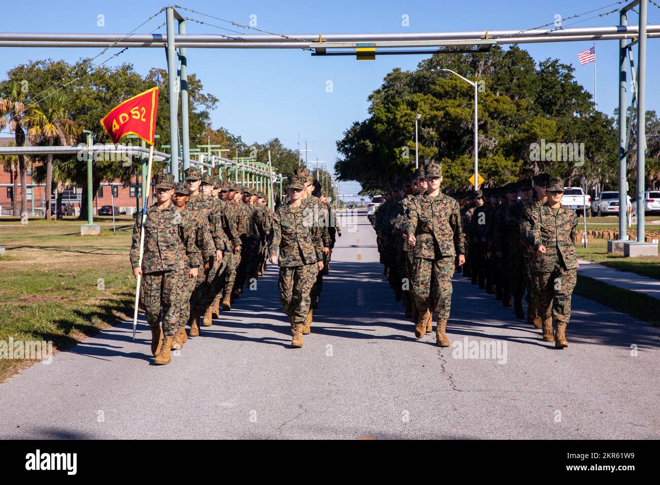 U S Marines With November Company 4th Recruit Training Battalion