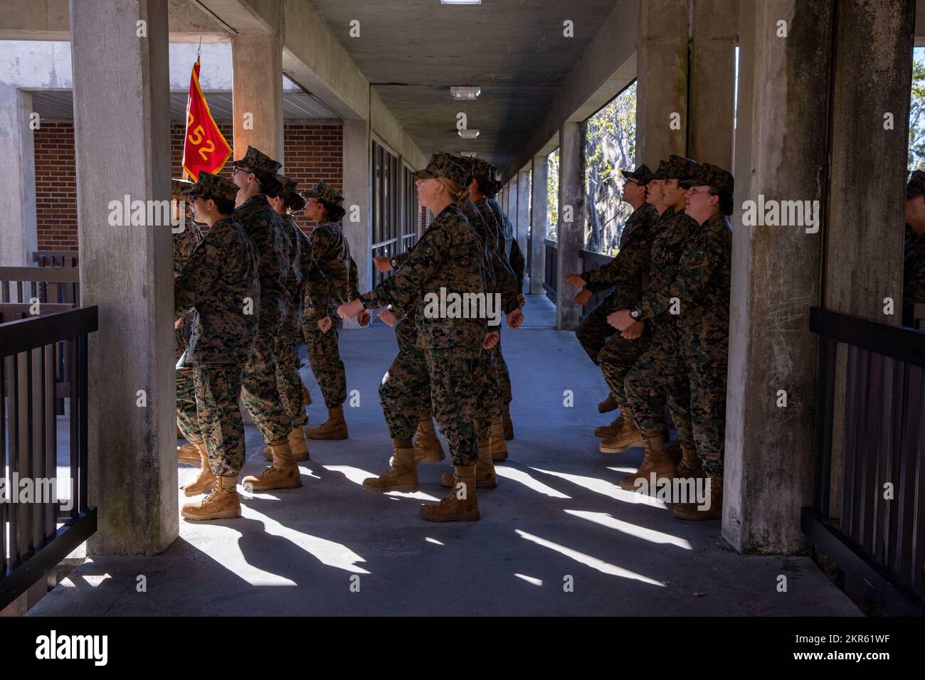 U.S. Marines with November Company, 4th Recruit Training Battalion ...