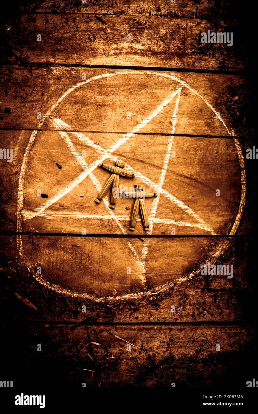 Voodoo magic drawing hi-res stock photography and images - Alamy