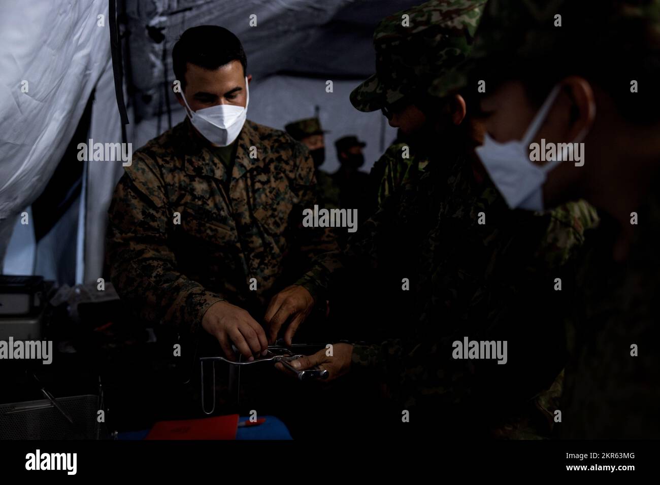 U.S. Navy Lt. Cmrd. Kyle Checci with 3d Medical Battalion, 3d Marine ...