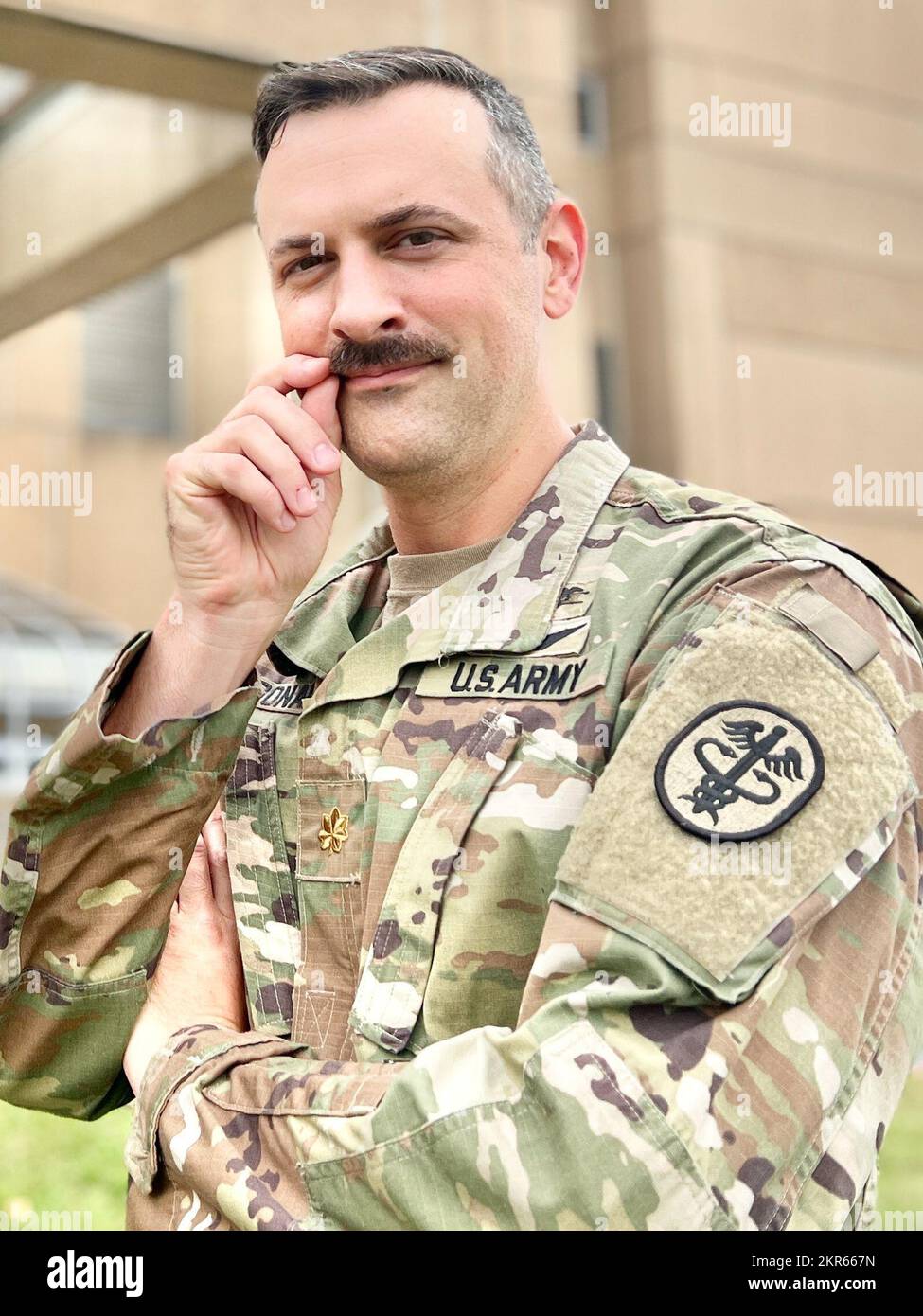 Maj. Cody McDonald, clinical nurse in charge of the Bayne-Jones Army ...