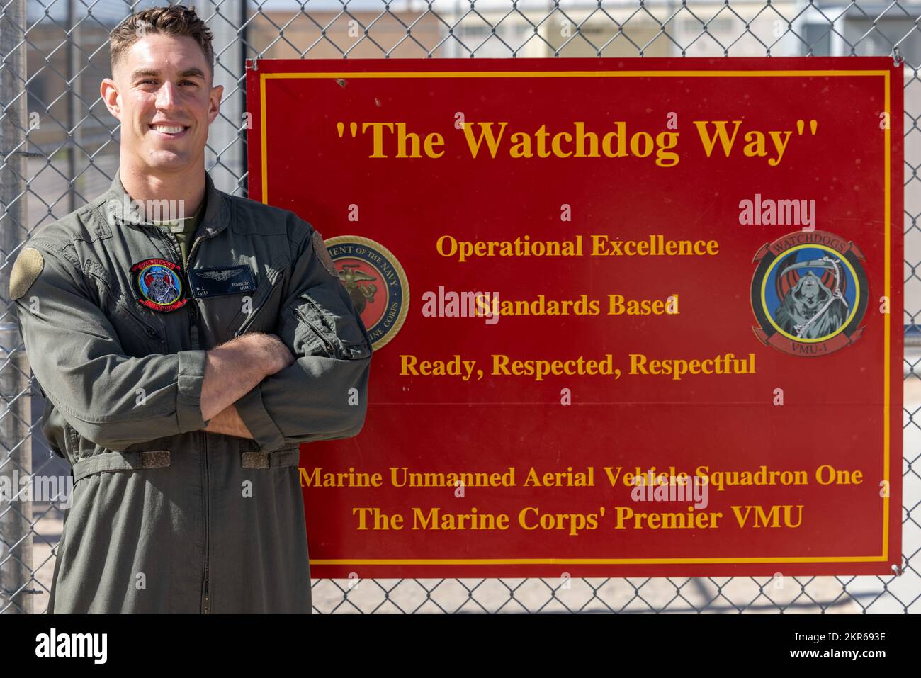 U.S. Marine Corps 1st Lt. Noah Furbush, a pilot with Marine Unmanned ...