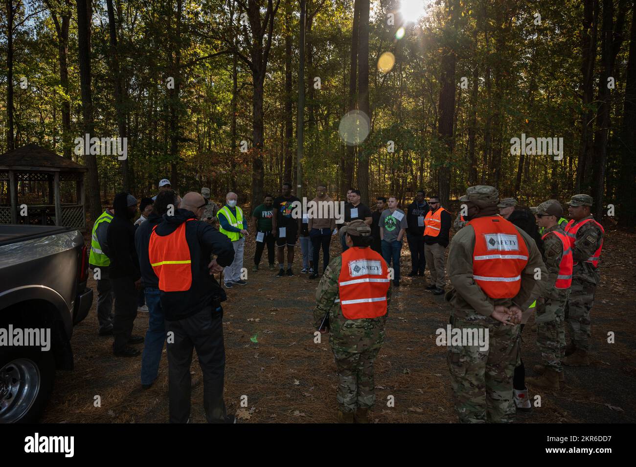 The 633d Air Base Wing’s Wing Inspection Team gathers with designated ...