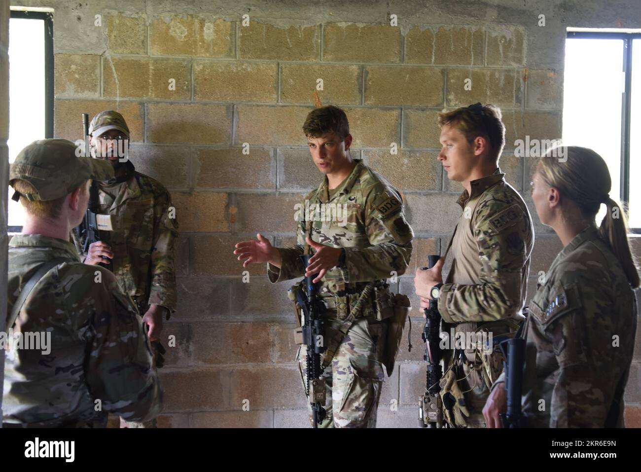 U.S. Air Force Airmen from the 822nd Base Defense Squadron and 23rd ...