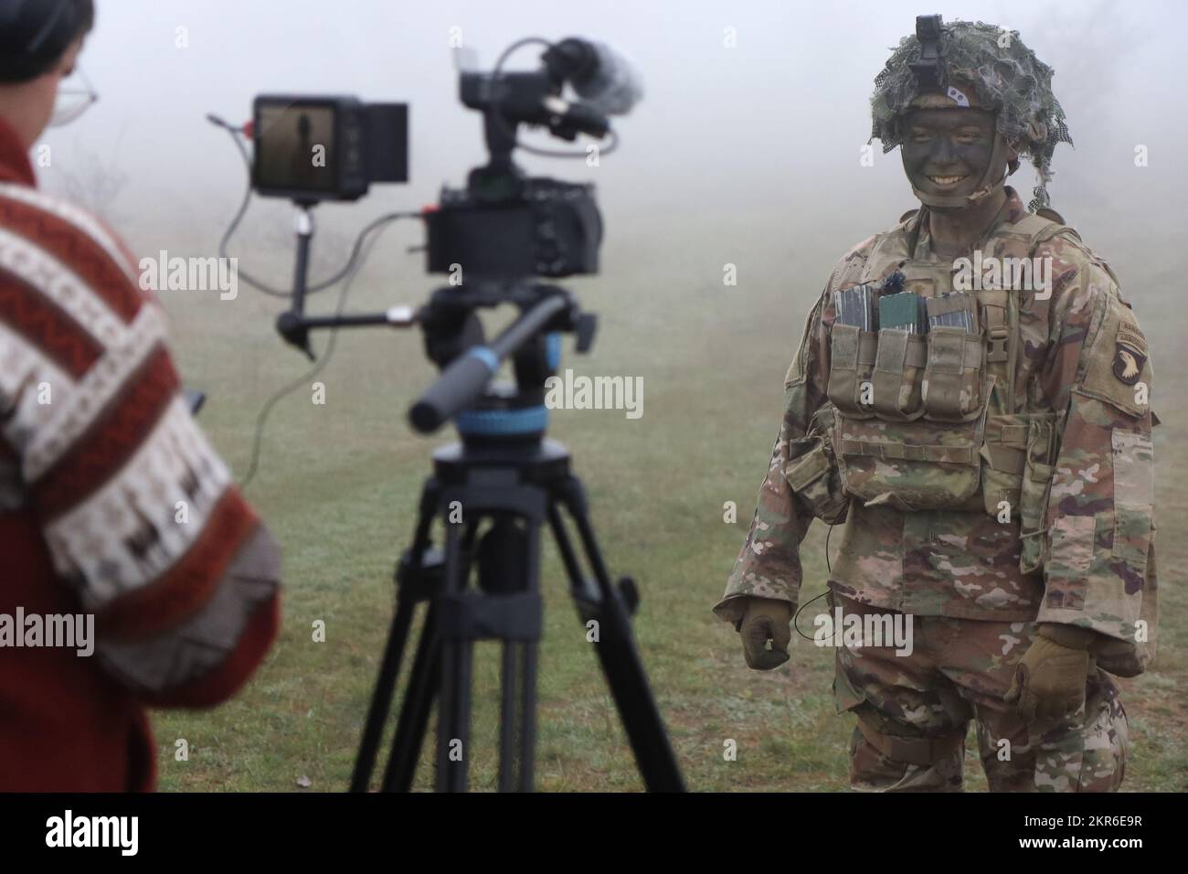Company and battalion leadership from 1st Battalion, 26th Infantry ...