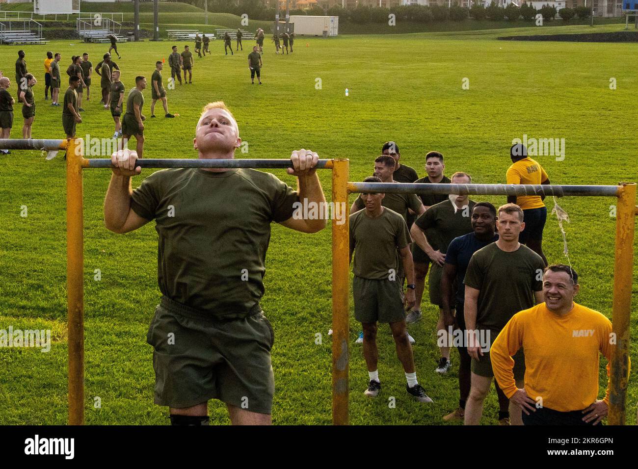 U.S. Marine Col. Charles Readinger, the Marine Chief of Staff of Task ...