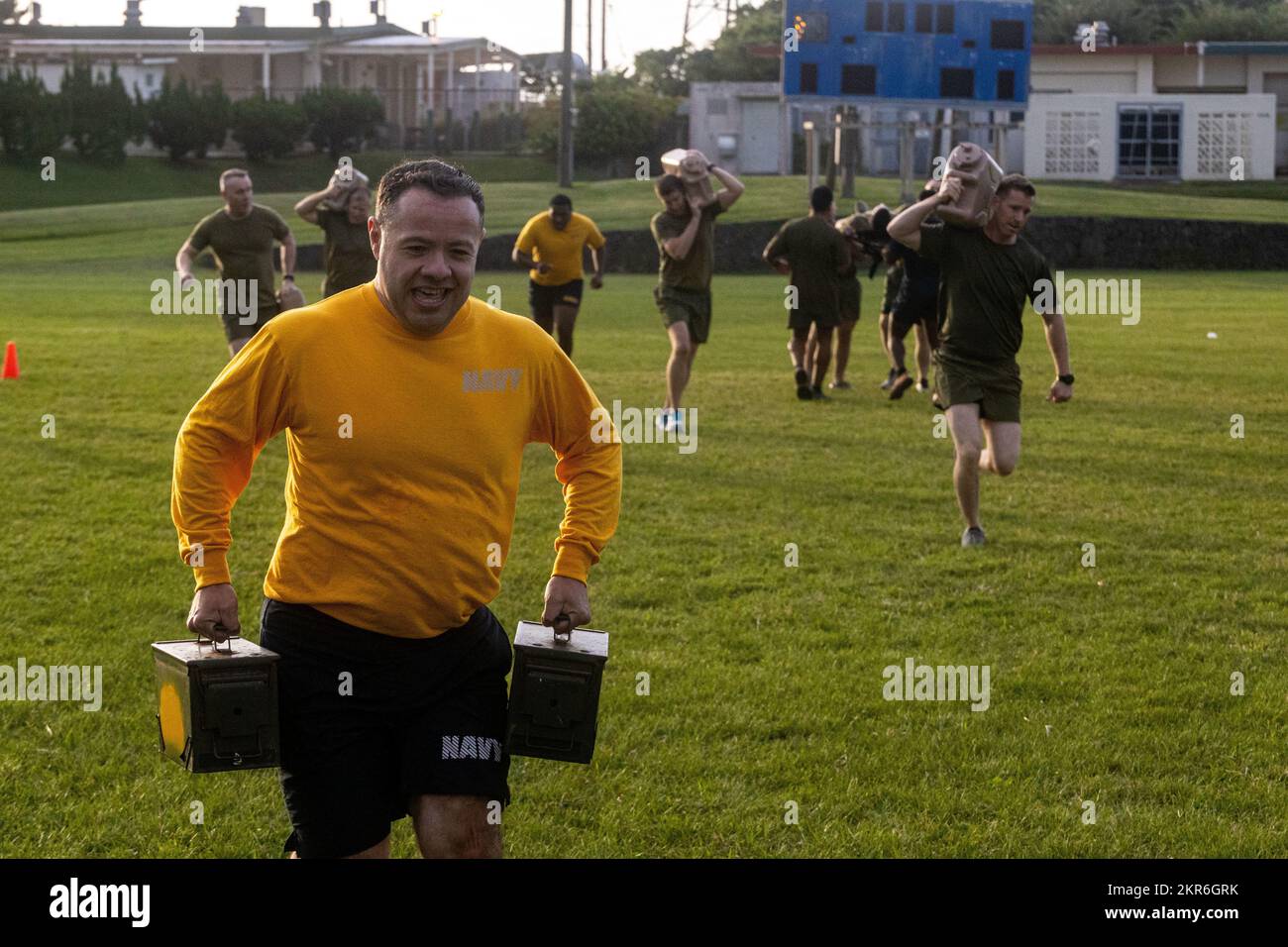U.S. Navy Cmdr. Cristian DeSouza, a chaplain with Task Force 76/3 ...