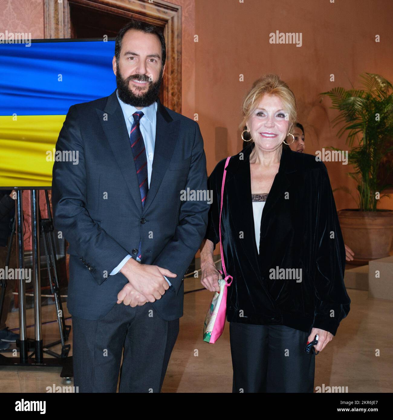 (L-R) Borja Thyssen-Bornemisza and Baroness Carmen Thyssen-Bornemisza ...
