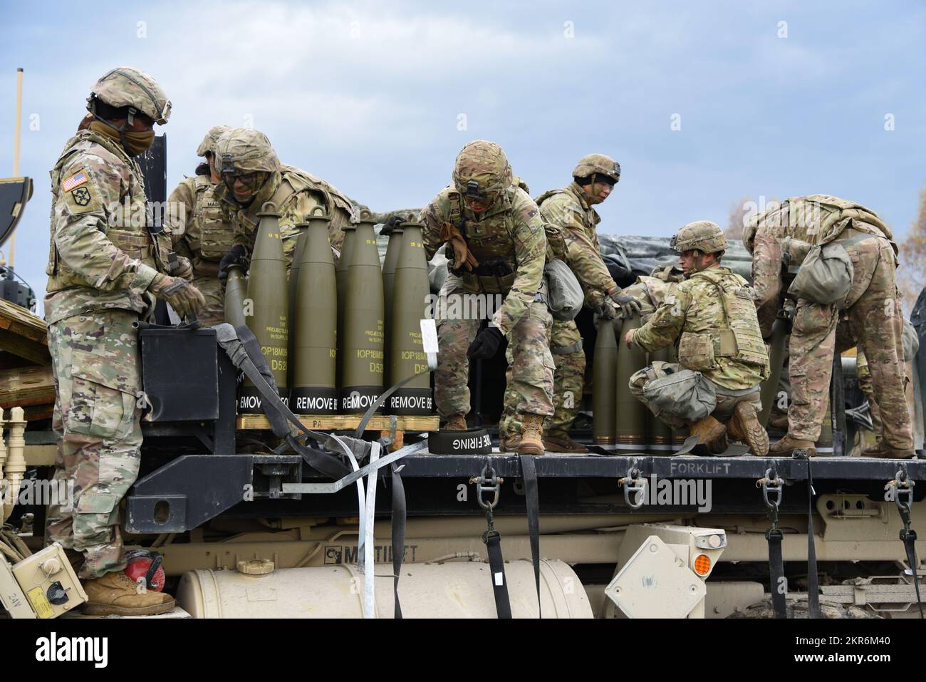 U.S. Soldiers assigned to Field Artillery Squadron, 2nd Cavalry ...