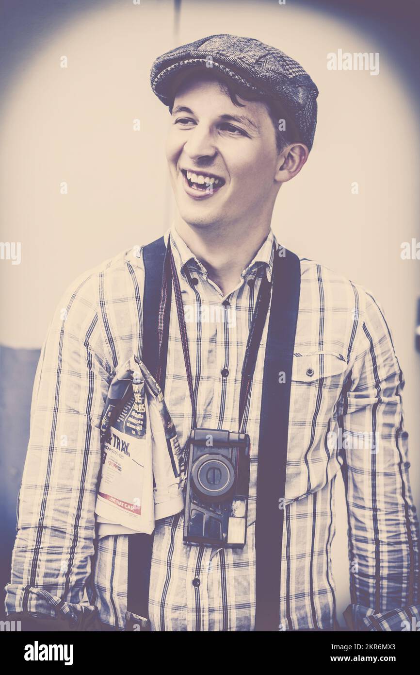 News anchor camera hi-res stock photography and images - Alamy