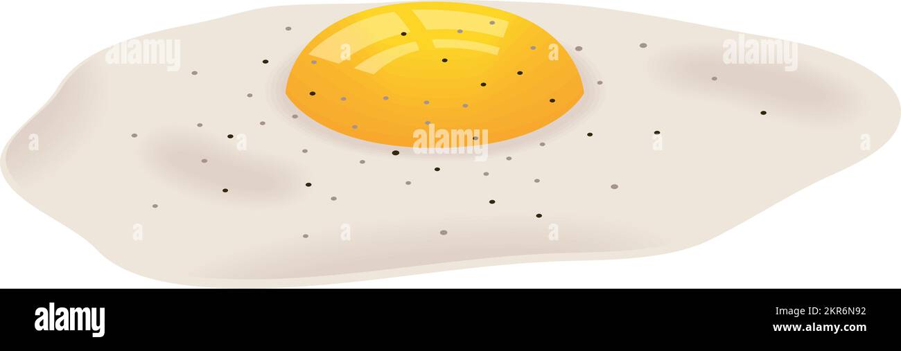 egg fried breakfast food icon Stock Vector Image & Art - Alamy