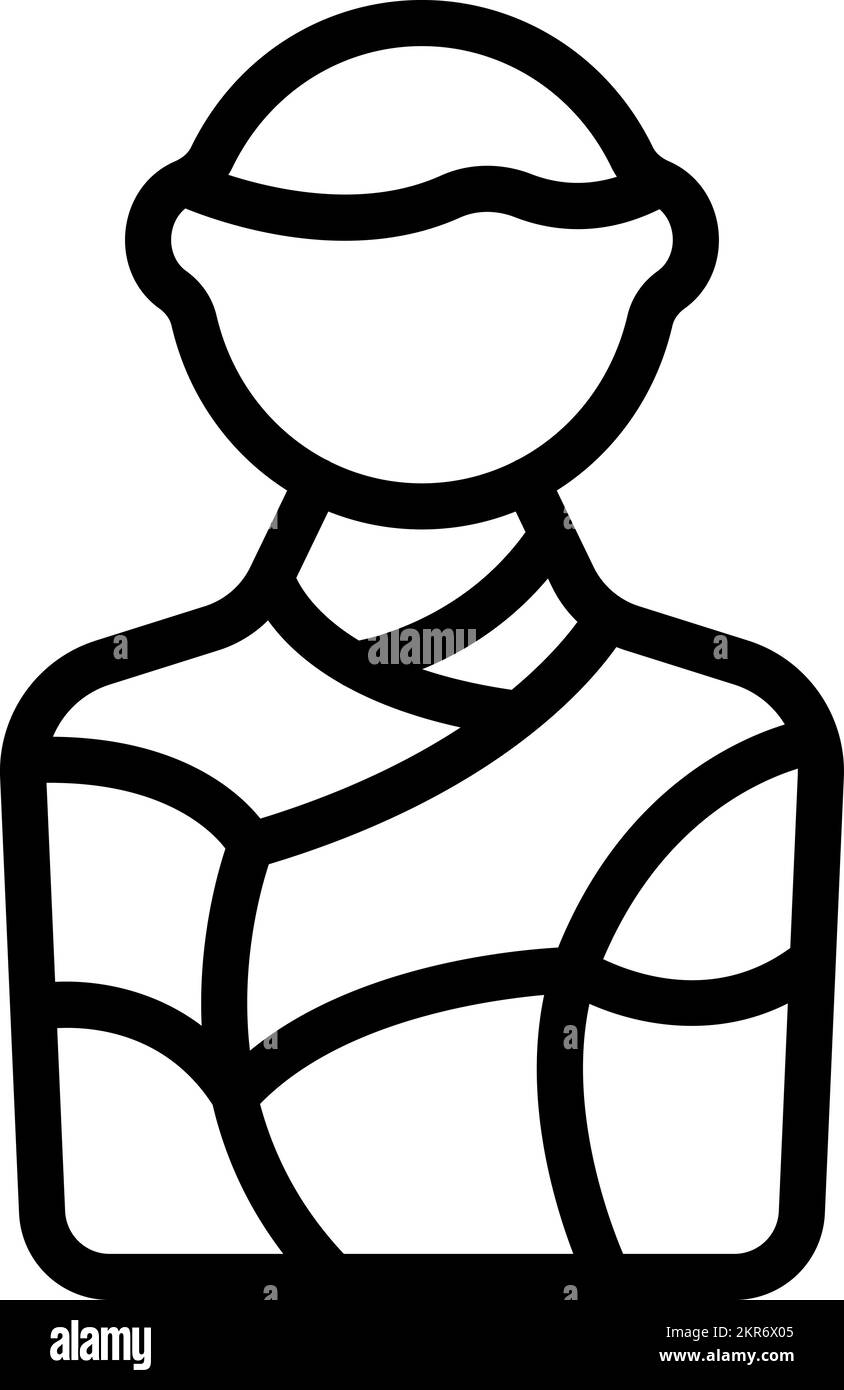 Statue icon outline vector. Travel culture. Map temple Stock Vector ...