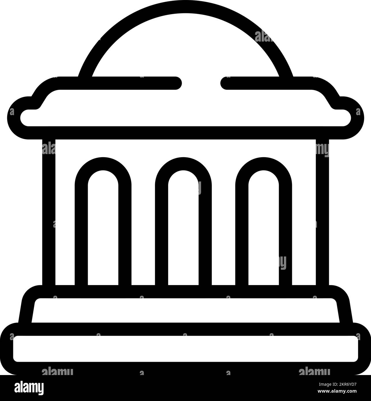 Culture building icon outline vector. Travel landmark. Cambodia travel ...