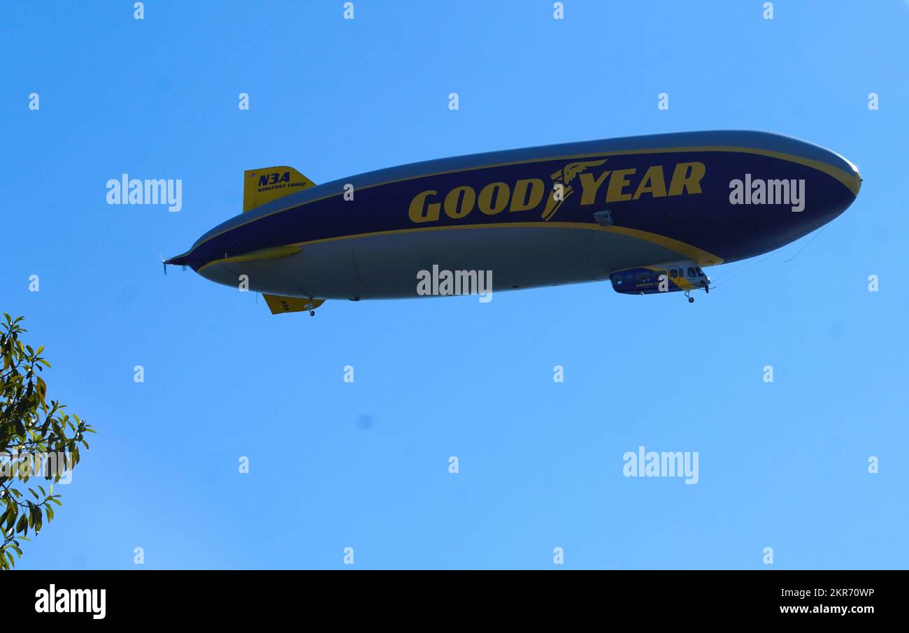 Long Beach, California, U.S.A - November 12, 2022 - The Good Year blimp ...