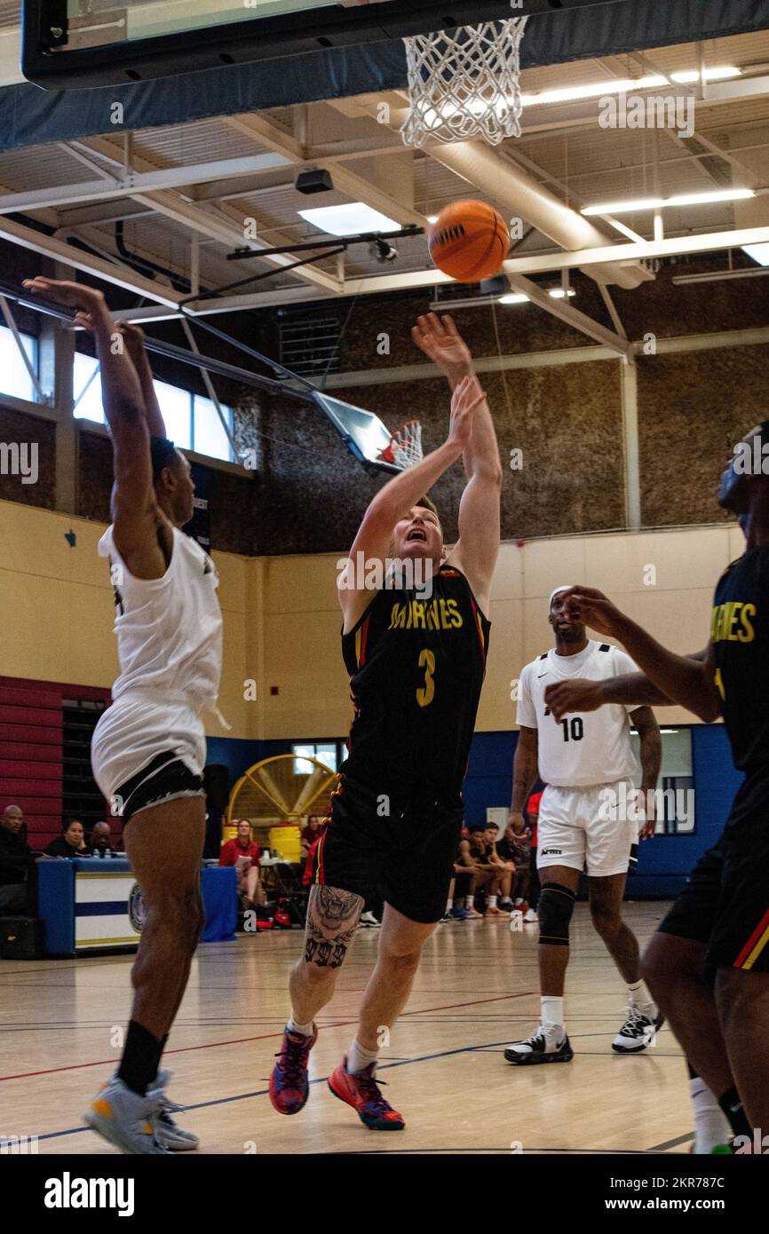 U.S. Marine Corps Lance Col. Preston Beverly, a member of team Marine ...