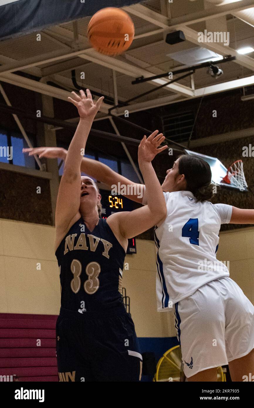 U.S. Navy Lt. Grace SHeehan, a member of team Navy, fights drives to ...