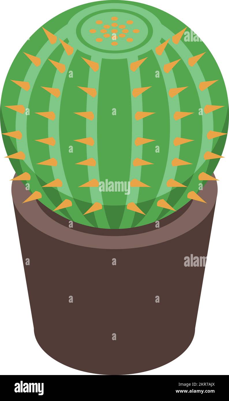 Cactus pot icon isometric vector. Desert tent. Islamic person Stock ...