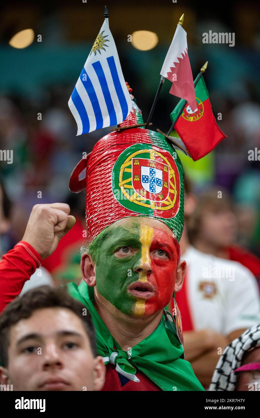 Al Daayen, Qatar. 29th Nov, 2022. The Portuguese fan during the FIFA ...