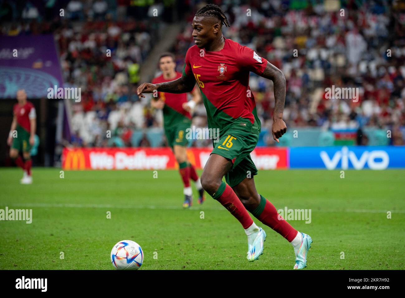 Rafael Leao Of Portugal During The Fifa World Cup Qatar 2022 Group H