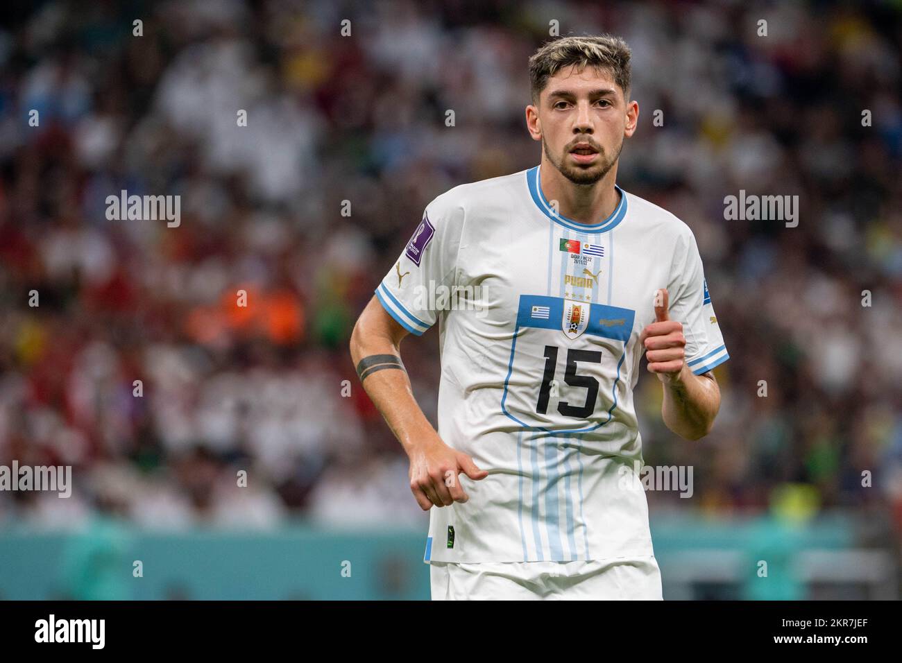 Federico Valverde of Uruguay during the FIFA World Cup Qatar 2022 Group ...