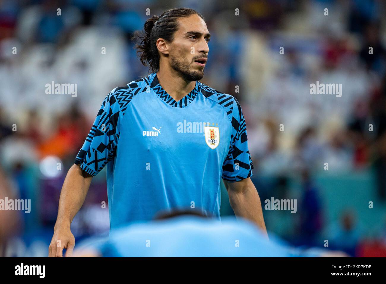 Martin Caceres of Uruguay during the FIFA World Cup Qatar 2022 Group H ...