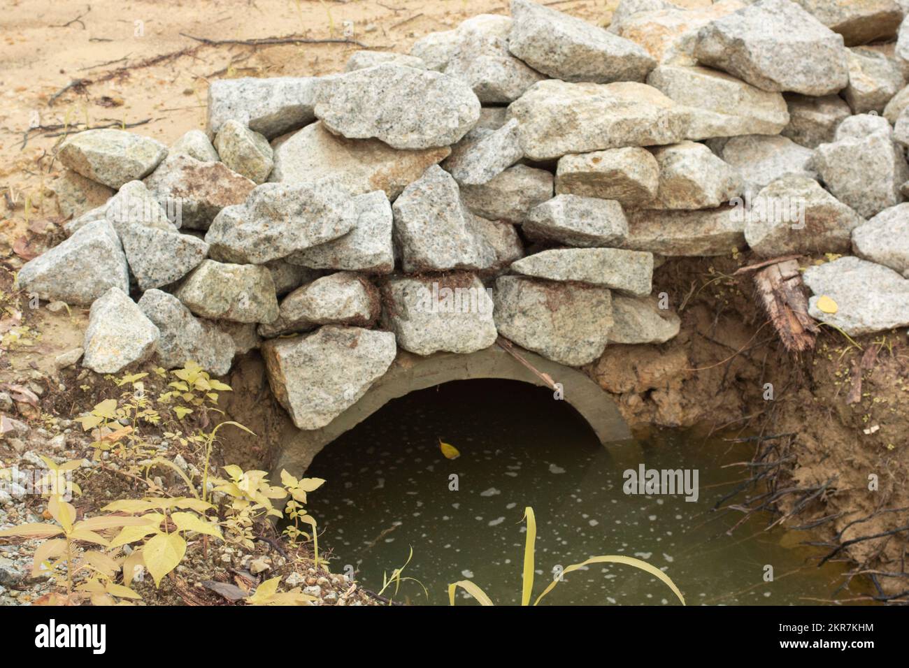 infrared image of the stagnant rain water inundated at the oil palm ...