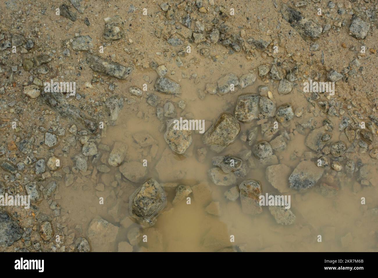 infrared image of the stagnant rain water inundated at the oil palm ...