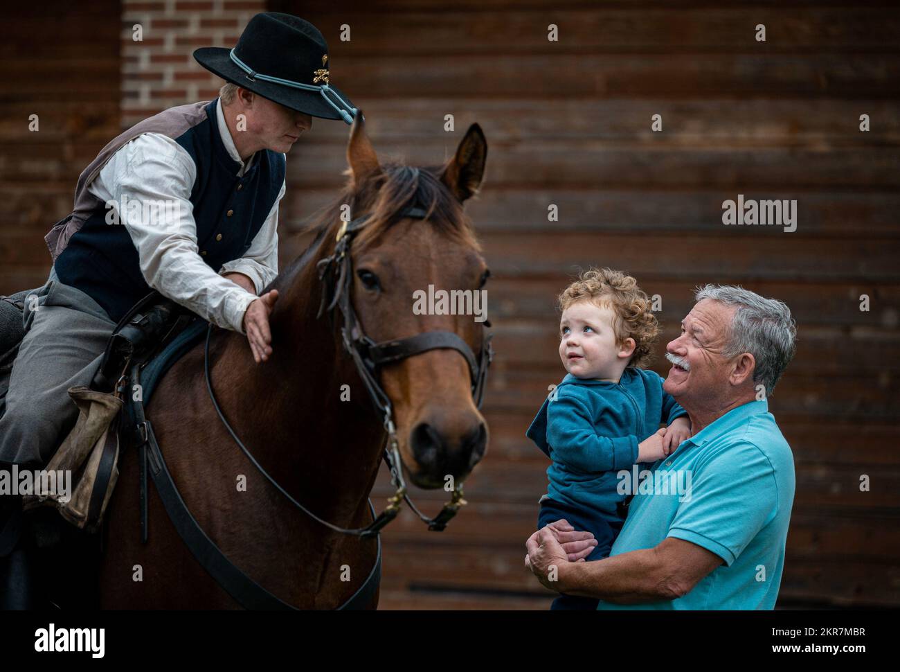 OVERLAND PARK, Kan. (Nov. 9, 2022) A grandfather and his grandson ...