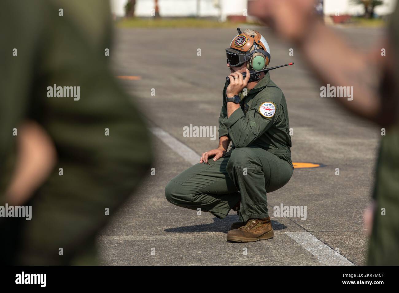 U.S. Marine Corps Cpl. Phillip Smith, a fixed-wing aircraft mechanic ...