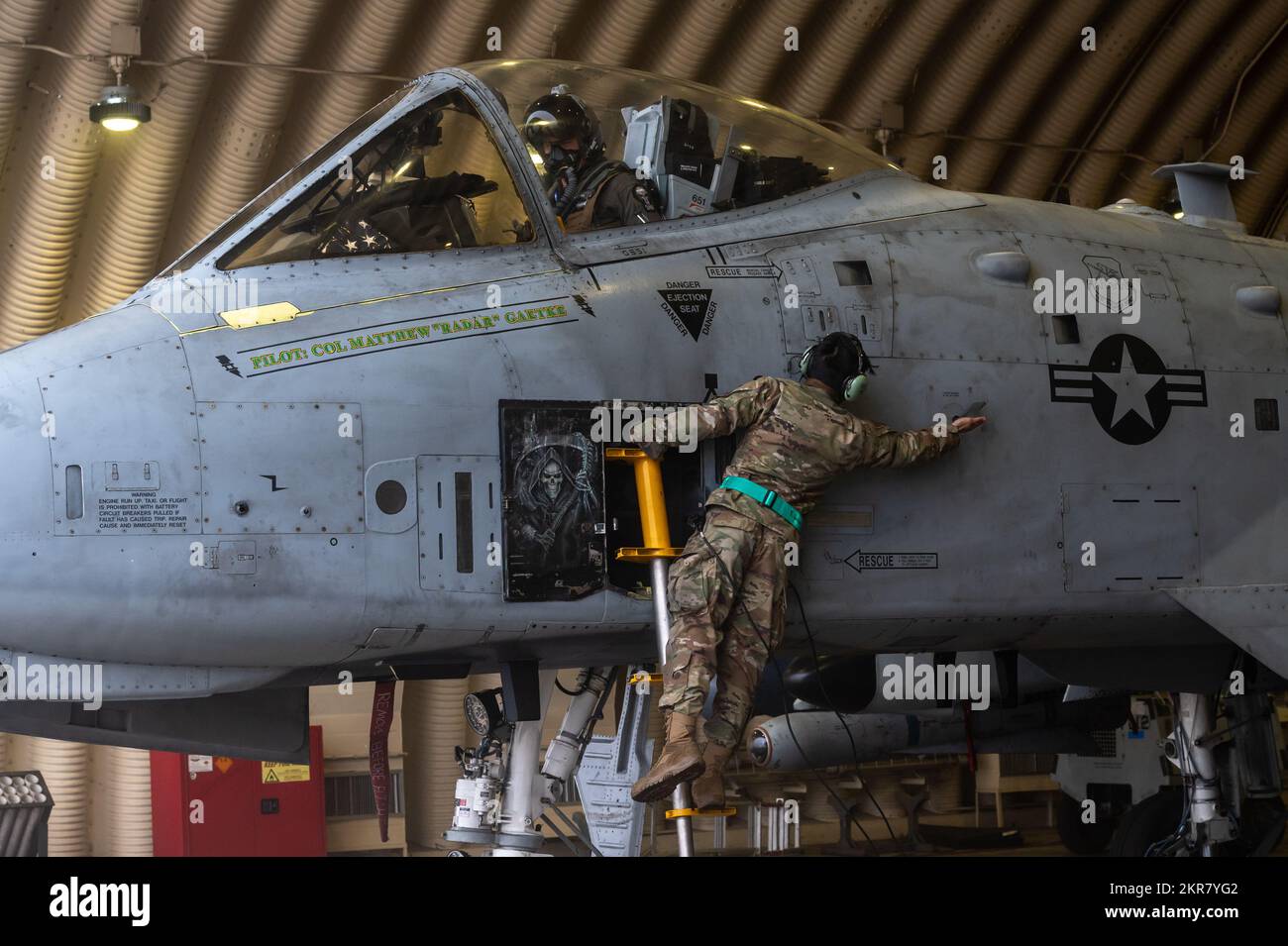 U.S. Air Force Capt. Jacob Bouck, 25th Fighter Squadron pilot, and USAF ...