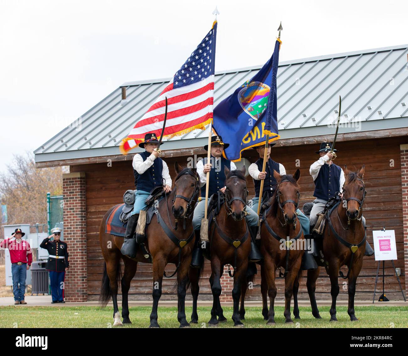 The commanding generals mounted color guard hi-res stock photography ...