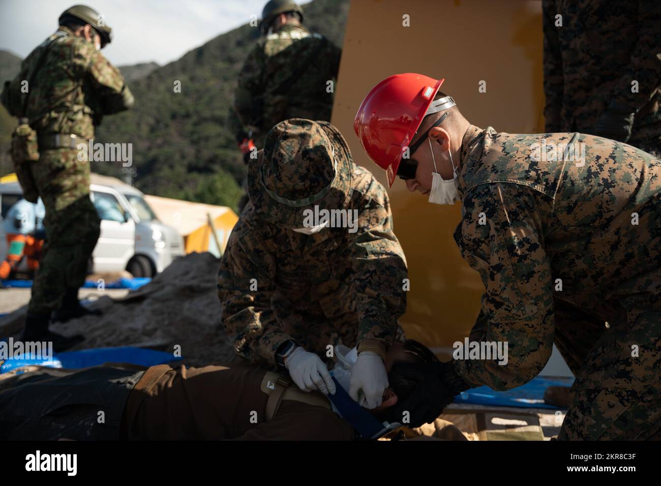 U.S. Marines and Sailors with 9th Engineer Support Battalion, 3rd ...