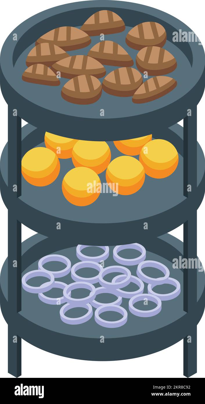 Desert food stand icon isometric vector. Bedouin tent. Arab walking ...