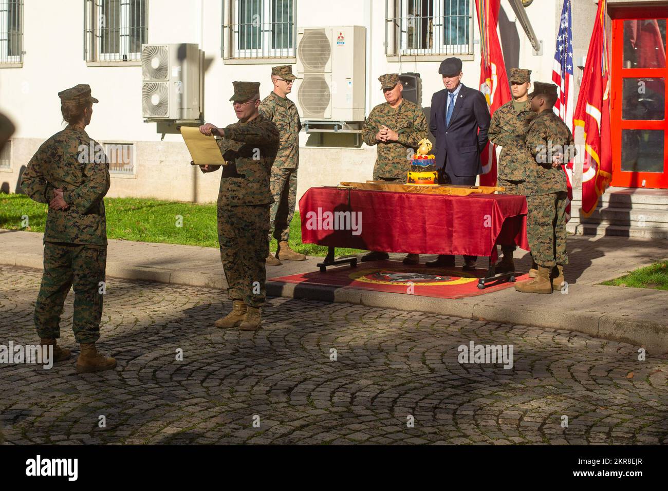 U.S. Marine Corps 1st Lt. Daniel P. Delos, adjutant, U.S. Marine Corps ...
