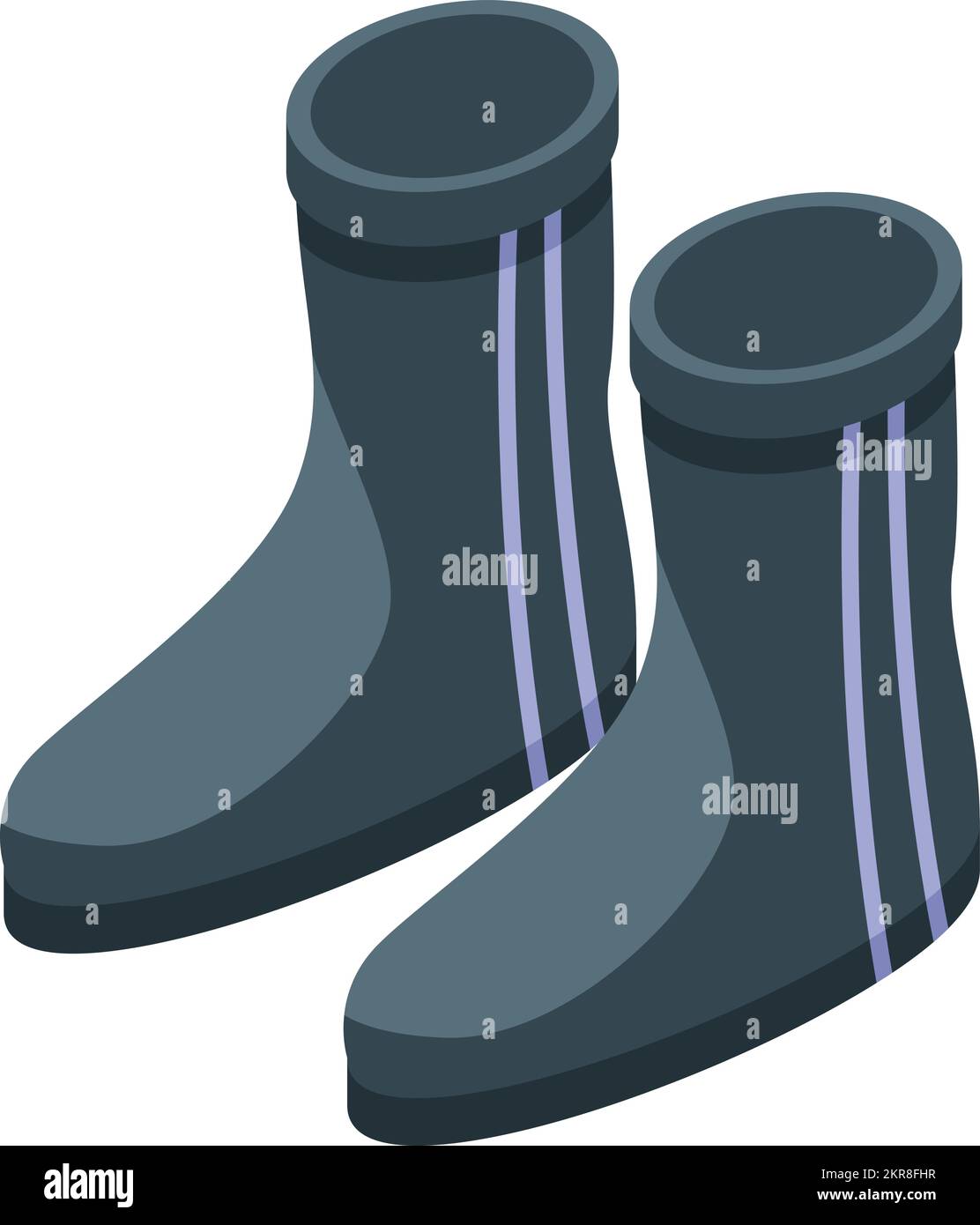 Black shoe cover icon isometric vector. Medical protection. Wear ...