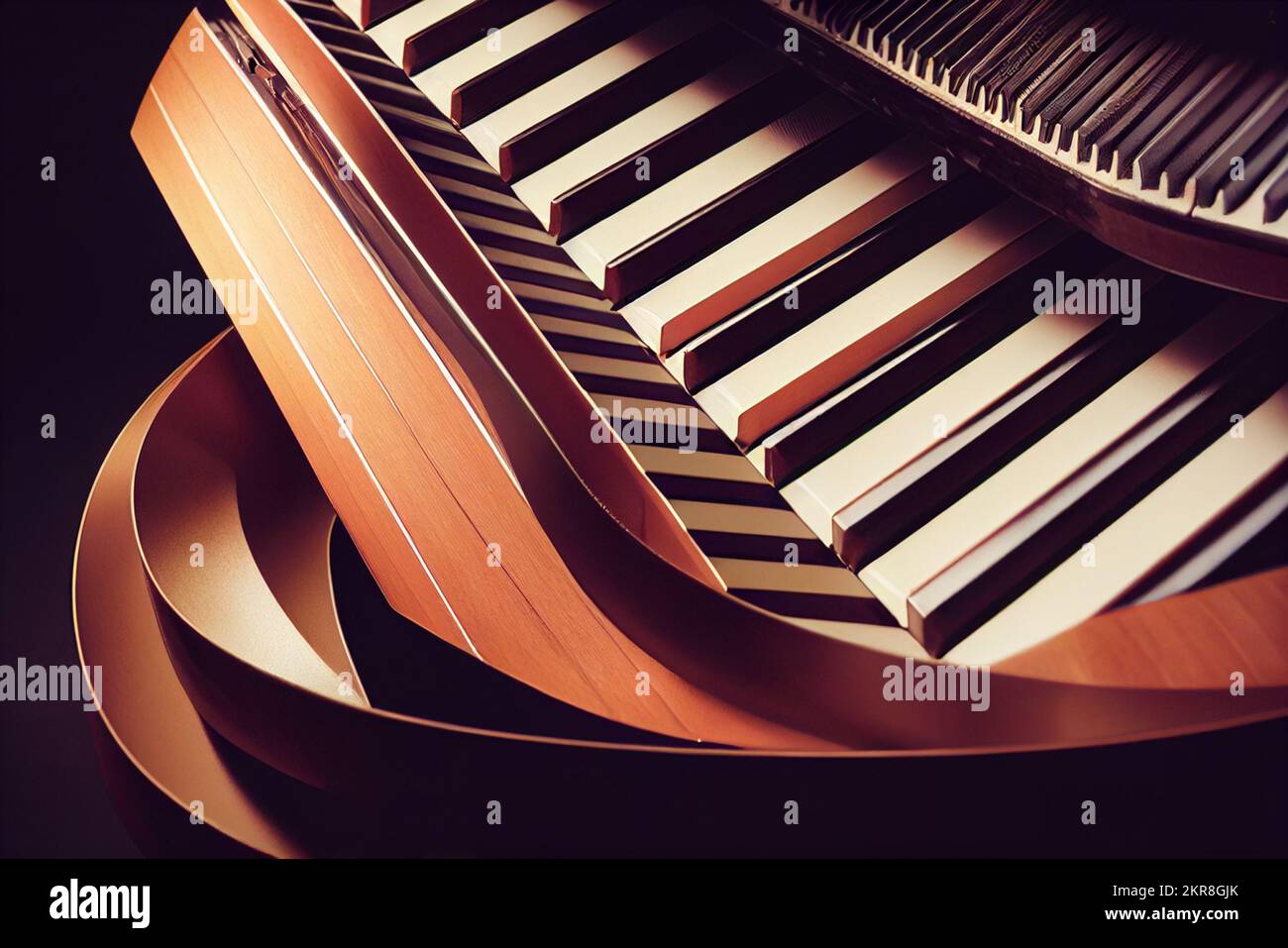 Illustration of a musical instrument { close up of an accordion) with ...
