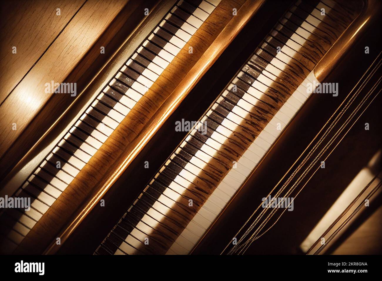Illustration of a musical instrument (close up of a conga) with ...