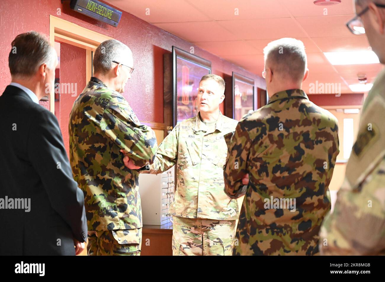 Swiss Delegates met with Col. Curtis King, Commandant and Chief of Air ...